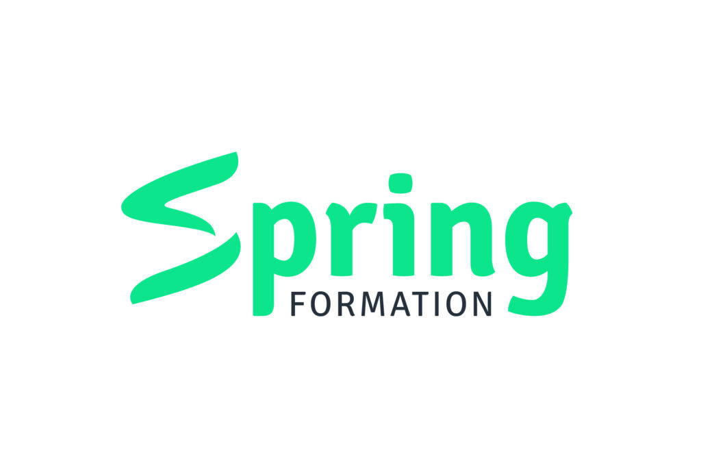 Création identité visuelle et site internet de Spring Formation.